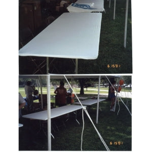 Kwik-Covers 30x96 White Tablecover - Asheville, NC - Rent All Inc