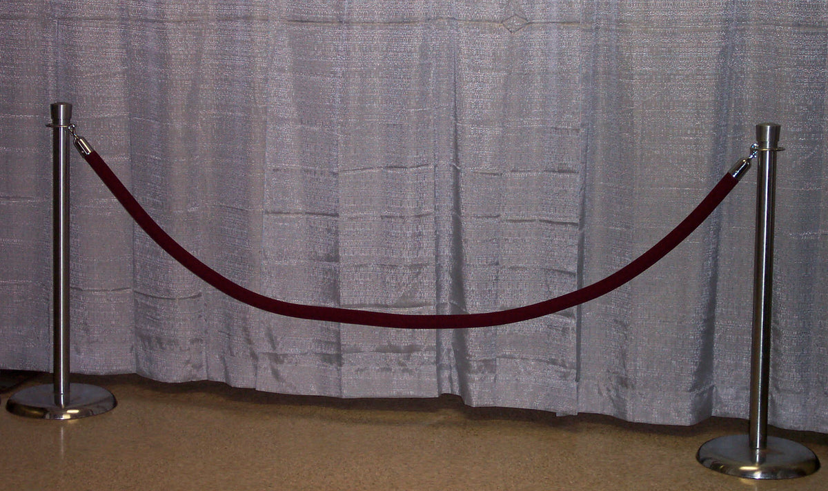 Stanchion Chrome or 8' Rope - Asheville, NC - Rent All Inc